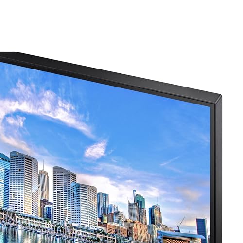 SAMSUNG FT45 Series 24-Inch FHD 1080p Computer Monitor, 75Hz, IPS Panel, HDMI, DisplayPort, USB Hub, Height Adjustable Stand, 3 Yr WRNTY (LF24T454FQNXGO),Black
