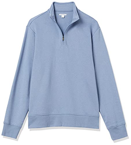 Amazon Essentials Men's Long-Sleeve Quarter-Zip Fleece Sweatshirt, Blue, XX-Large