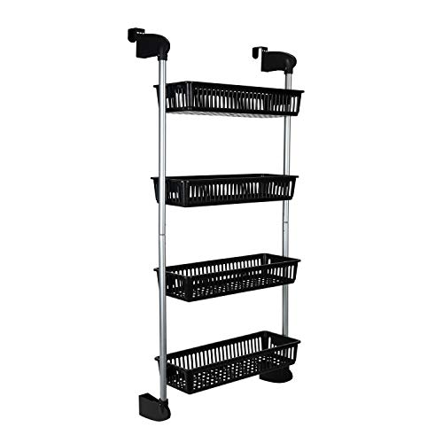 Organize It All Over The Door 4-Basket Hanging Storage Unit With Hooks