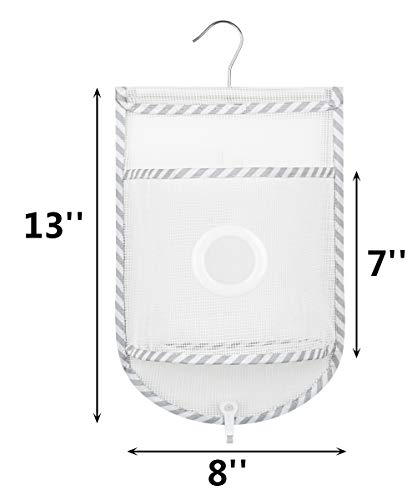 ALYER Small Hanging Mesh Shower Caddy,Series Toiletry and Bath Accessories Organizer (Stripe)