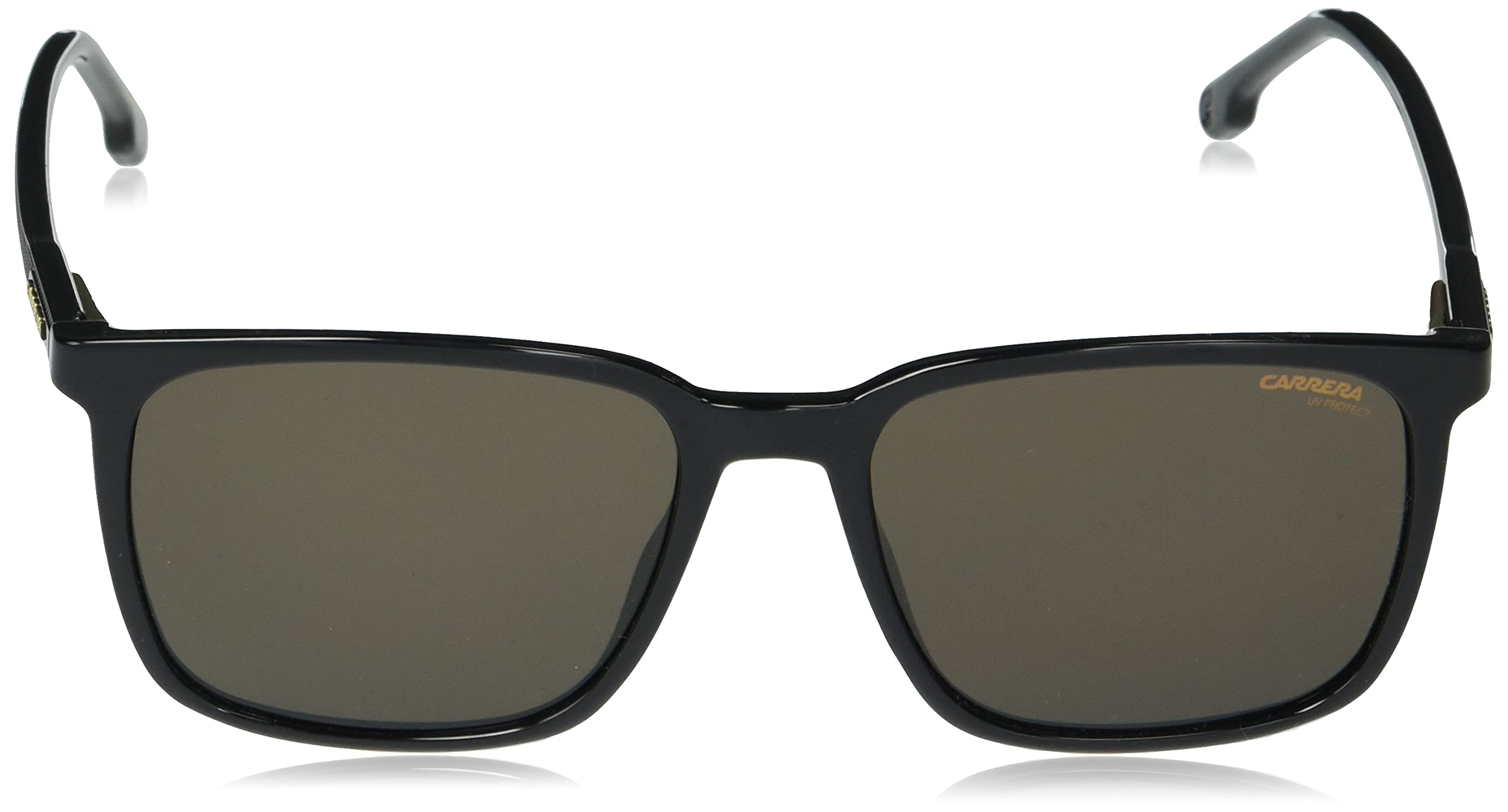 Carrera Men's 259/S Rectangular Sunglasses, Black/Brown, 55mm, 18mm