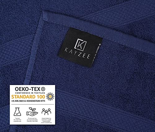 ZUPERIA Classic Bath Towels - 6 Pack - 27" x 54" - Ultra Soft 100% Cotton Large Bathroom Towels, Highly Absorbent Towel for Bathroom, Ideal for Pool, Home, Gym, Spa, Hotel (Assorted)