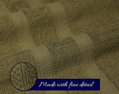 ZUPERIA Classic Bath Towels - 6 Pack - 27" x 54" - Ultra Soft 100% Cotton Large Bathroom Towels, Highly Absorbent Towel for Bathroom, Ideal for Pool, Home, Gym, Spa, Hotel (Assorted)