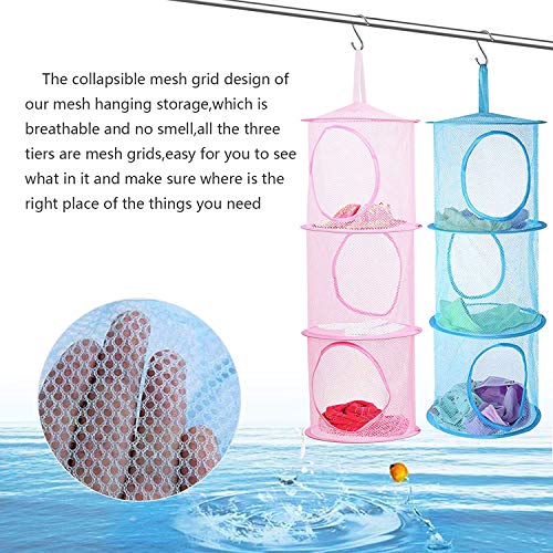 Hanging Closet Organizer - Foldable Closet Hanging, Space Saver - Sweater or Shoe Organizer, Baby Nursery Closet Organization and Storage