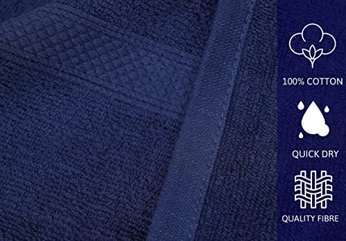 ZUPERIA Classic Bath Towels - 6 Pack - 27" x 54" - Ultra Soft 100% Cotton Large Bathroom Towels, Highly Absorbent Towel for Bathroom, Ideal for Pool, Home, Gym, Spa, Hotel (Assorted)
