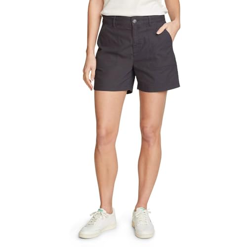 Eddie Bauer Women's Adventurer Stretch Ripstop Shorts, Carbon, 2