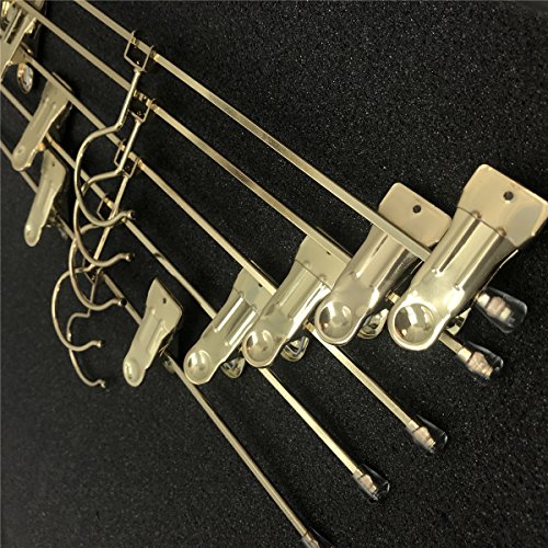 30Pack Koobay 13.7" Gold Shiny Metal Heavy Duty Clips Pants Hangers Trousers with Swivel Hook