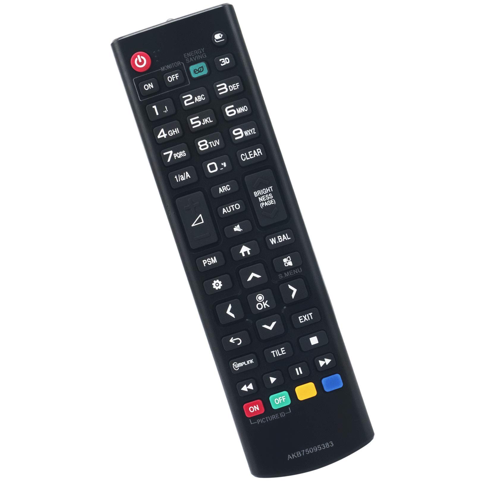 AKB75095383 Replace Remote Control fit for LG Digital Signag 32SE3KE 32SM5KD 32SM5D 43SM3D 43SM5D 49SH7PE 49SM3D 49SL5E 49SL5PE 49SM5D 49SE3KE 55SM5KD 55SM5D 55SM3D 55SH7P 55SE3KE 65SM5D 65SM5KD
