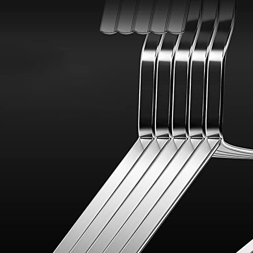 CPSUN Hangers 5 Pack Strong Heavy Duty Stainless Steel Metal Hangers for Home,Thicken and Bold Flat Strips Bulk Hangers
