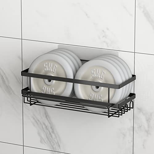 Apsan Shower Caddy,Bathroom Organizer,No Drilling Adhesive Rustproof Shower Shelves, Shower Organizer for Inside Shower, Kitchen Organization and Storage-3 Pack (Black)