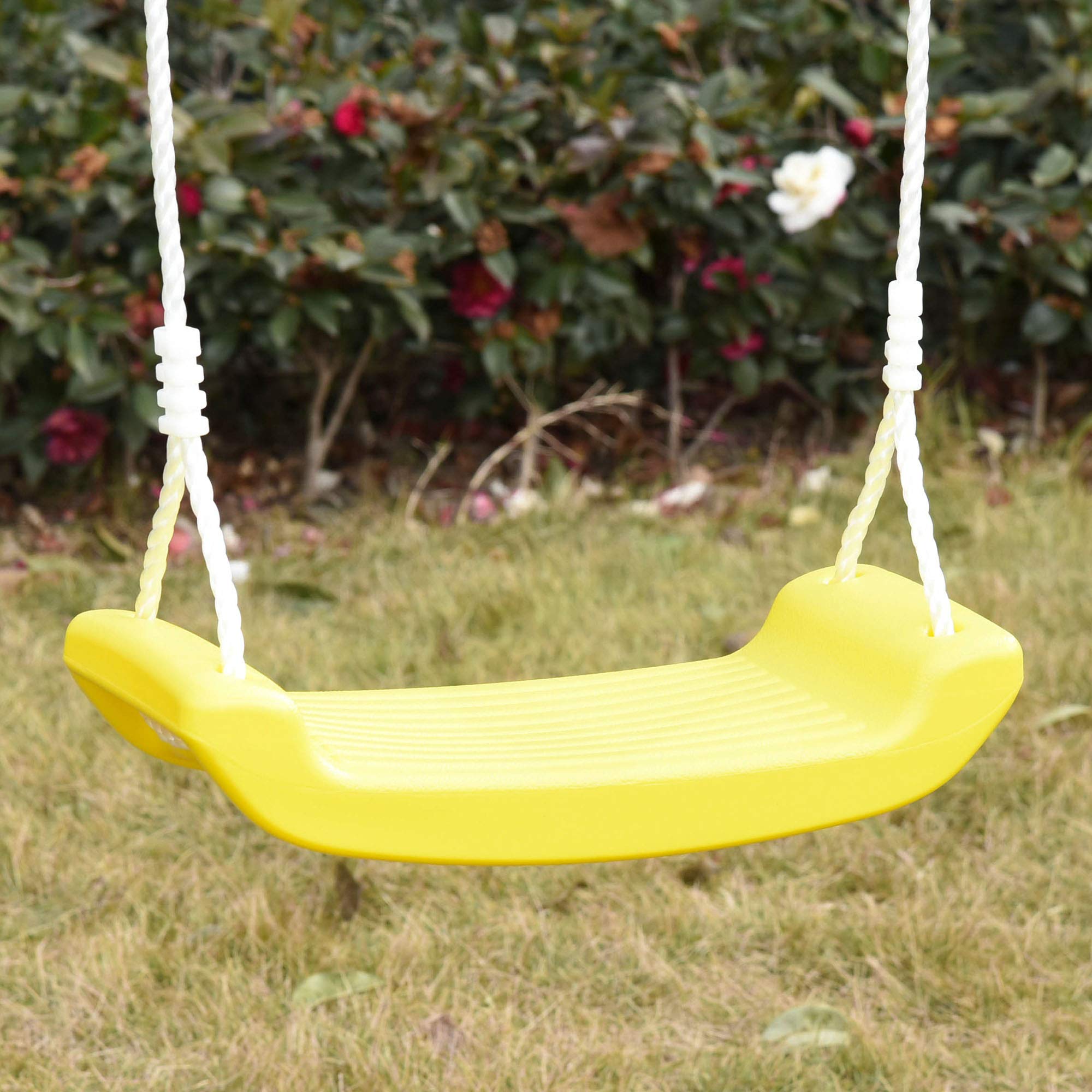 Outsunny Metal Swing Set with Glider, Two Swing Seats and Adjustable Height, Outdoor Heavy Duty A-Frame Suitable for Playground, Backyard, Multi-Color