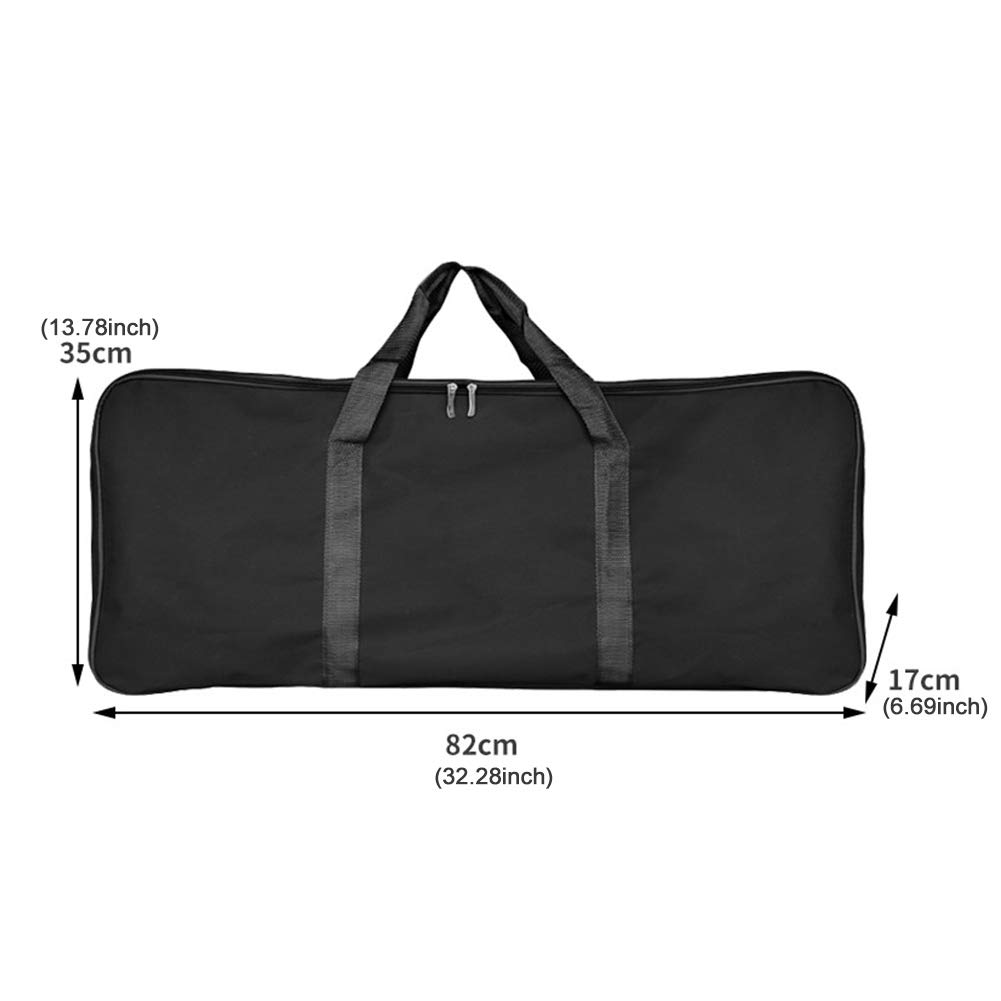 Waterproof BBQ Tools Carry Bag, Portable BBQ Tool Storage Bag, Thick Oxford Cloth, Outdoor BBQ Grill Accessories Bag for Camping Picnic Trip (L 82x20x33cm) (Large)