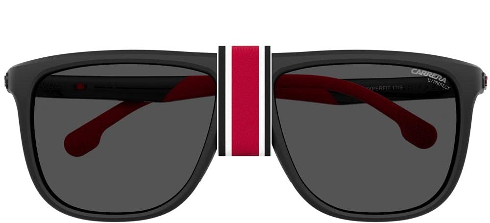 Carrera Hyperfit 17/S Sunglasses, Matte Black Frame, Grey Lens, 716736361154