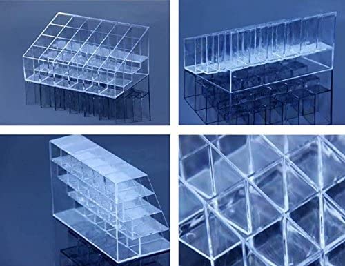 Lipstick Holder Acrylic Lipstick Organiser Makeup Brush Holder Cosmetic Organiser Makeup Sorting Box Cosmetic Ice Box Lipstick Display Rack 24 Stand Practical Design