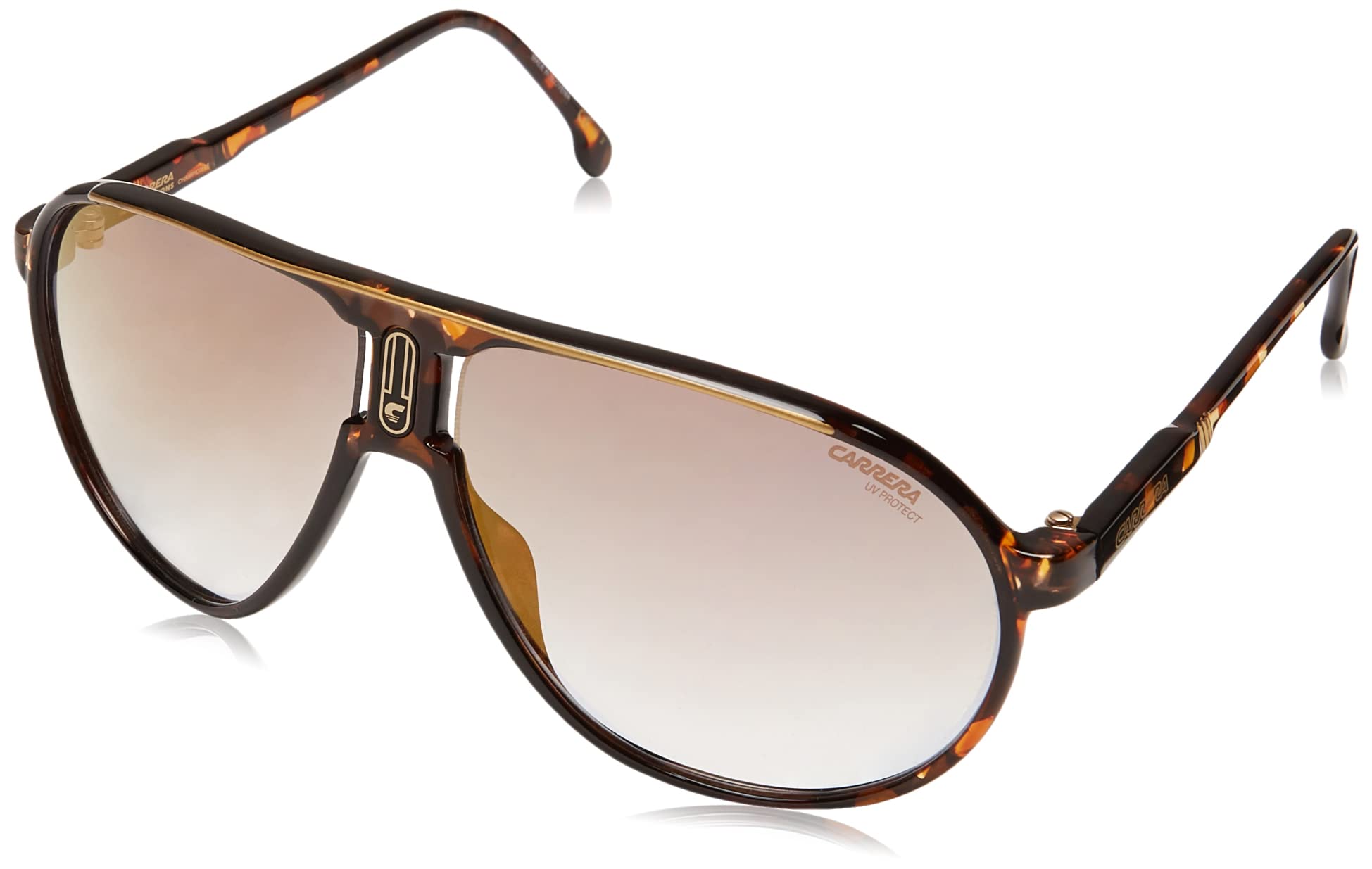 Carrera unisex adult Champion65 Sunglasses, Brown/Gray, 62mm 12mm US