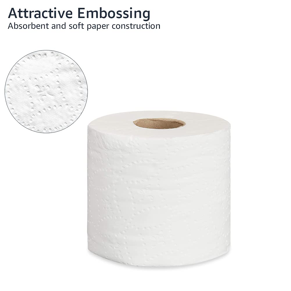 AmazonCommercial FSC Certified 2-Ply White Ultra Strong Toilet Paper, Septic Safe, 286 Sheets per Roll - 36 Rolls