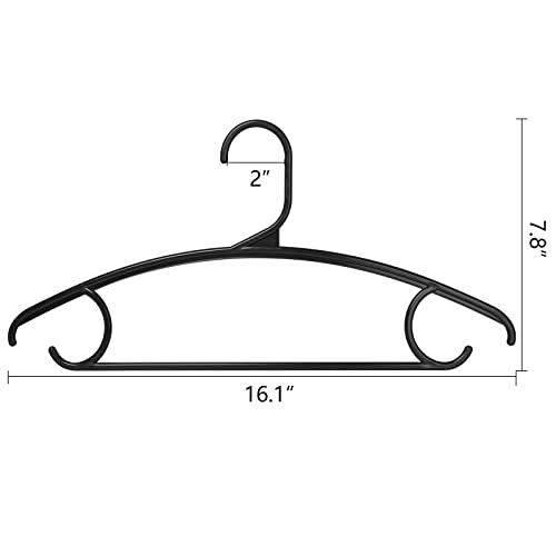 GoodtoU Clothes Hangers 40 Pack Plastic Heavy Duty Clothing Hangers for Everyday Standard Use