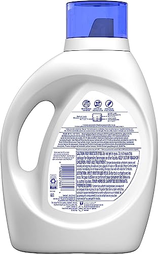 Tide Hygienic Clean Heavy Duty 10x Free Liquid Laundry Detergent, Unscented, 59 loads, 92 fl oz, HE Compatible