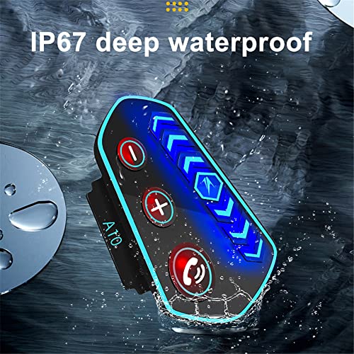 Motorcycle Helmet Bluetooth Headset,Outdoor Bluetooth headphones for Helmet,160 Hrs Riding Bluetooth Speaker Helmet, A10 Motorbike Helmet Communication System (Waterproof/Handsfree/Stereo Music/GPS)