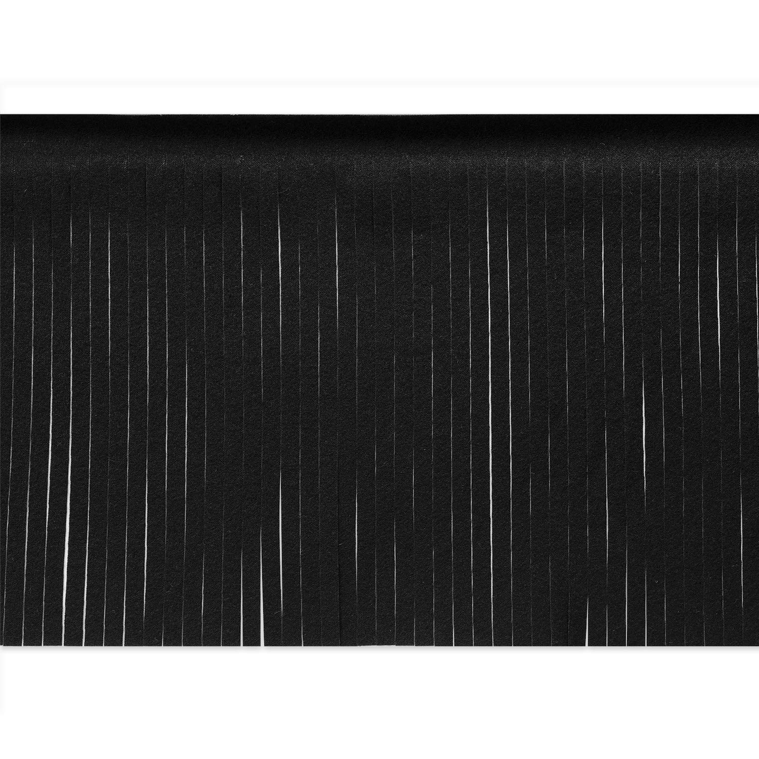 Trims by the Yard 6" Matte Finish Vegan Leather Fringe Trim, Dark Brown (5 Yard Cut)