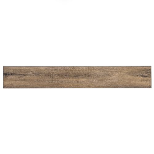 MSI Rutledge 7 in. x 48 in. x 20 MIL Luxury Vinyl Flooring, Rigid Core Planks, LVT Tile, Click Lock Floating Floor, Waterproof LVT, Wood Grain Finish, CASE, Autumn Woods Brown, 23 Square Feet
