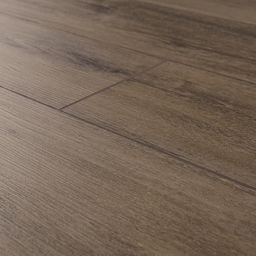 MSI Rutledge 7 in. x 48 in. x 20 MIL Luxury Vinyl Flooring, Rigid Core Planks, LVT Tile, Click Lock Floating Floor, Waterproof LVT, Wood Grain Finish, CASE, Autumn Woods Brown, 23 Square Feet