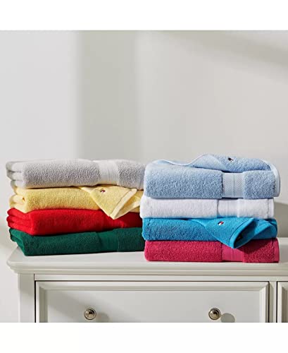 Tommy Hilfiger Modern American Solid Bath Towel, 30 X 54 Inches, 100% Cotton 574 GSM (Botanical Garden)