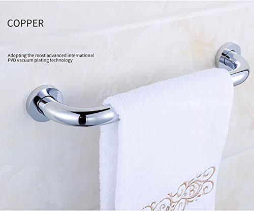 CRODY Bath Wall Attachment Handrails Grab Bar Rails Toilet Shower Brass Grab Bar,Wall Mounted Polished Finished Bathroom Handrail,Towel Rack Support Handle Safety Railing Guard Frame for Elderly Disab