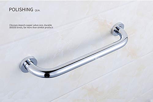 CRODY Bath Wall Attachment Handrails Grab Bar Rails Toilet Shower Brass Grab Bar,Wall Mounted Polished Finished Bathroom Handrail,Towel Rack Support Handle Safety Railing Guard Frame for Elderly Disab