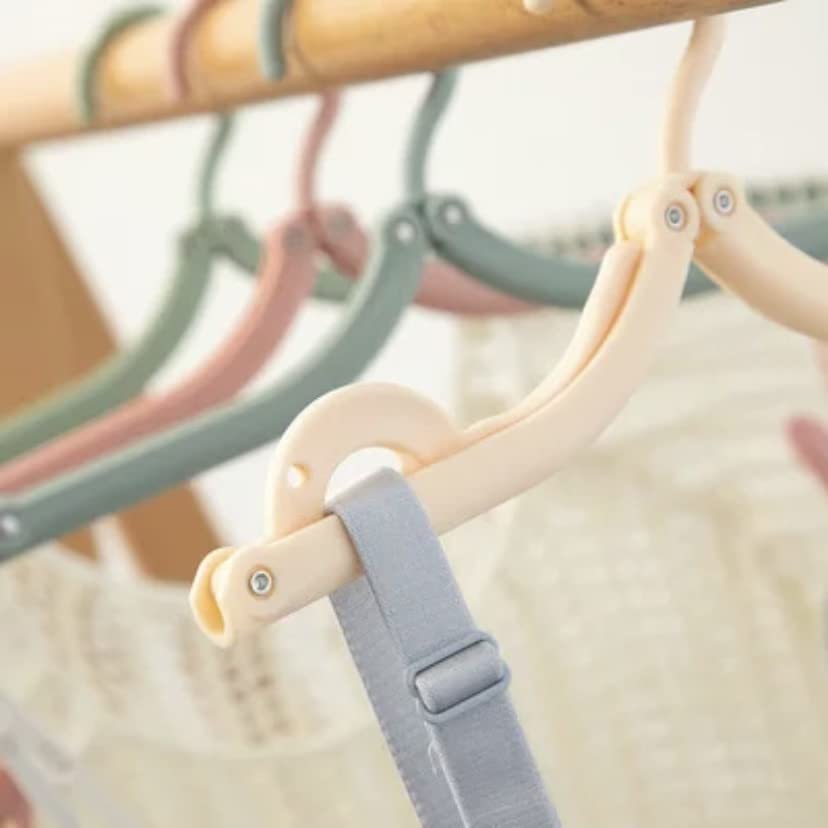 6 Pcs Travel Hangers - Portable Folding Clothes Hangers Travel Accessories Foldable Clothes Drying Rack for Travel