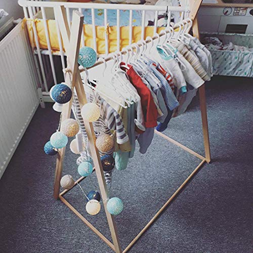 Tosnail 40 Pack Plastic Children's Hangers - White
