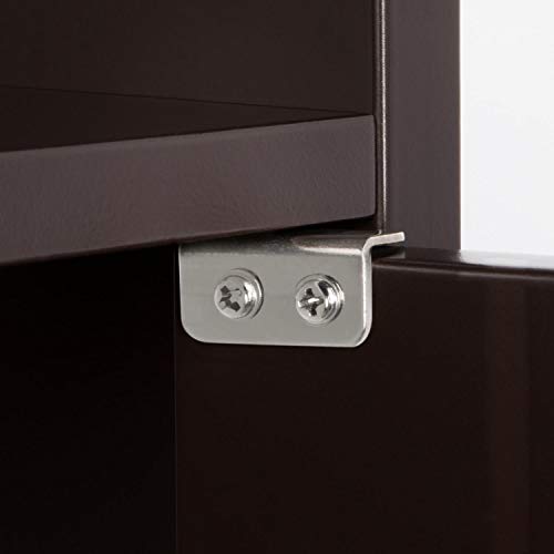 Yaheetech Over The Toilet Cabinet Space-Saving - Bathroom Free-Standing Cabinet w/Adjustable Shelves, 7.5in Dx 23.2in W x 68.9in H