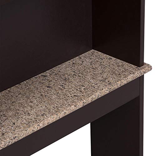 Yaheetech Over The Toilet Cabinet Space-Saving - Bathroom Free-Standing Cabinet w/Adjustable Shelves, 7.5in Dx 23.2in W x 68.9in H