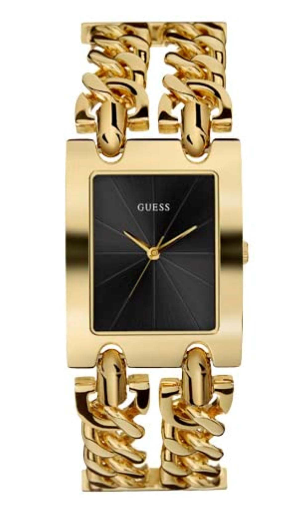 GUESS Women's Quartz Watch with Stainless Steel Strap, Gold, 24 (Model: U1117L5)