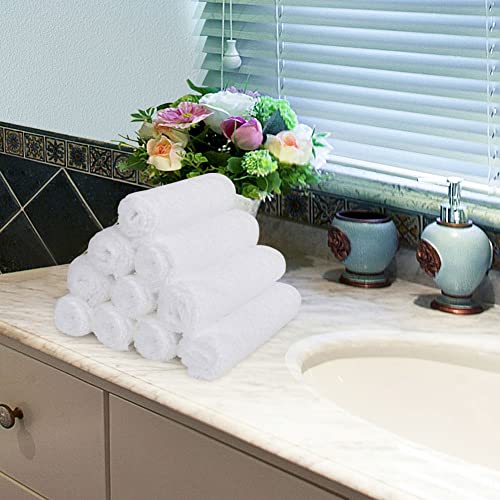 Orighty Microfiber Washcloths Towel Set 12 Pack, Highly Absorbent and Soft Feel Fingertip Towels, Multi-Purpose Wash Cloths for Bathroom, Hotel, Spa, and Gym, 12x12 Inch
