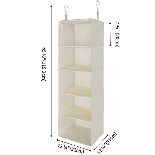 GRANNY SAYS Bundle of 1-Pack Hanging Storage Organizer & 1-Pack Hanging Organizer for Closet