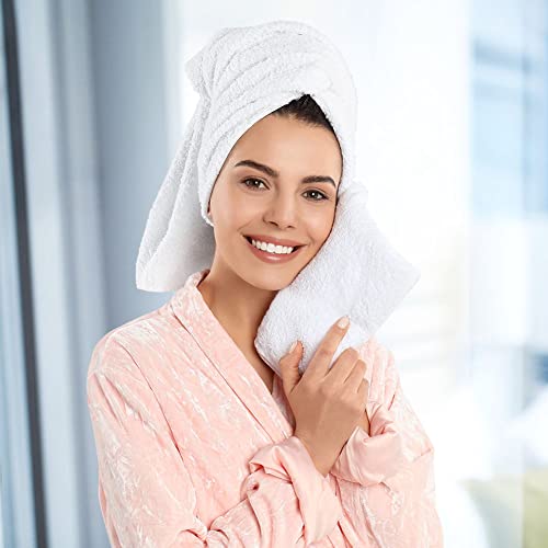 Orighty Microfiber Washcloths Towel Set 12 Pack, Highly Absorbent and Soft Feel Fingertip Towels, Multi-Purpose Wash Cloths for Bathroom, Hotel, Spa, and Gym, 12x12 Inch