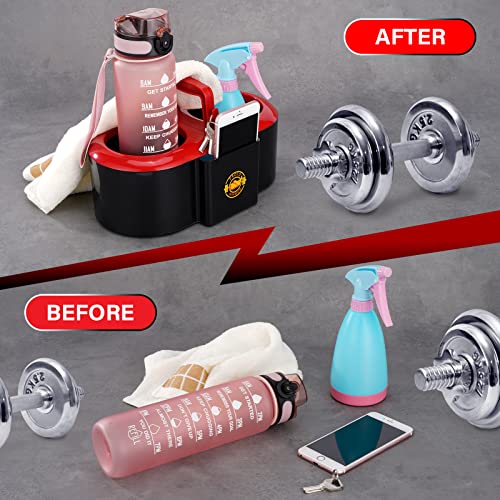 ProtoNiMBUS The Original Multipurpose Bottle Caddy for Gym β Caddy Organizer for Phone, Keys, Water Bottle, Sprayer, Towel β Heavy-Duty Caddy Organizer with Handle β 12 x 6 x 4.5-inch