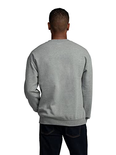 Fruit of the Loom Men's Moisture Wicking Eversoft Fleece Sweatshirt, Grey Heather, X-Large