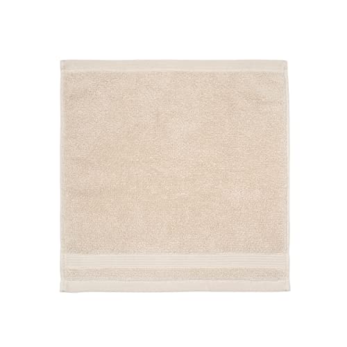 MARTHA STEWART 100% Cotton Bath Towels Set - 6 Piece Set | 2 Bath Towels - 2 Hand Towels - 2 Washcloths | Quick Dry Towels | Plush Towels | Absorbent | Ideal For Everyday Use | Beige Towels