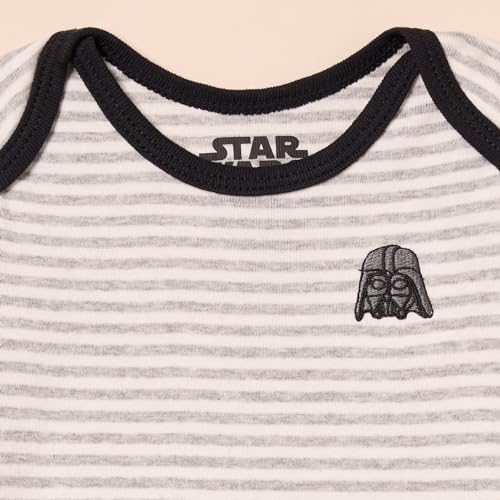 Amazon Essentials Disney | Marvel | Star Wars Unisex Babies' Short-Sleeve Bodysuits, Pack of 6, Star Wars Tiny Trooper, Newborn