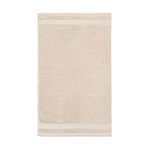 MARTHA STEWART 100% Cotton Bath Towels Set - 6 Piece Set | 2 Bath Towels - 2 Hand Towels - 2 Washcloths | Quick Dry Towels | Plush Towels | Absorbent | Ideal For Everyday Use | Beige Towels