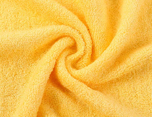 YiYaYo Luxury Bamboo Washcloth Towel Set 16 Pack for Children Baby Bathroom-Hotel-Spa-Kitchen Multi-Purpose Fingertip Towels & Face Cloths 10'' x 10''