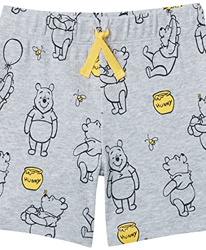 Amazon Essentials Disney | Marvel | Star Wars Baby Boys' Shorts, Pack of 3, Winnie the Pooh Oh Bother!, 24 Months