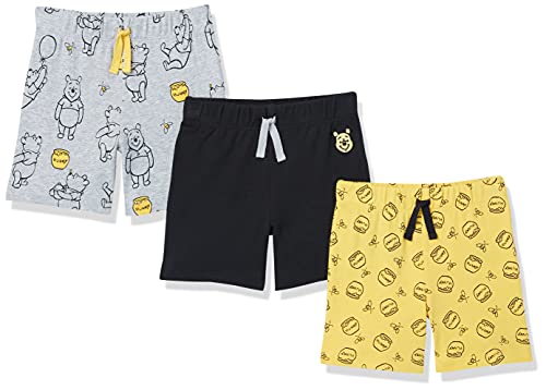 Amazon Essentials Disney | Marvel | Star Wars Baby Boys' Shorts, Pack of 3, Winnie the Pooh Oh Bother!, 24 Months