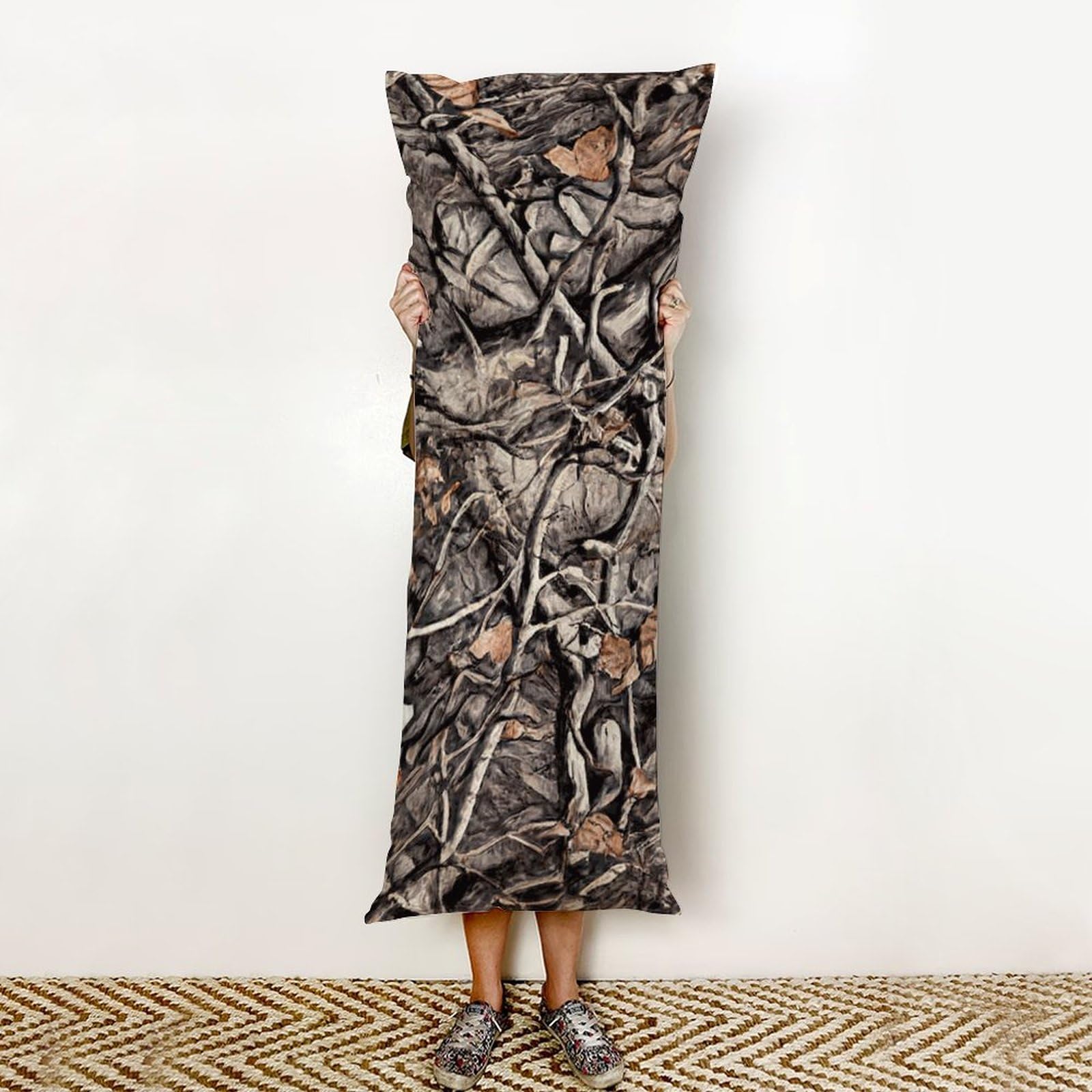 Tamengi Body Pillow Cover, Hunting Camouflage Pattern 8 Pillow Cover, Long Pillowcase with Zipper Closure, Bedding Bedroom Decor Home Gift