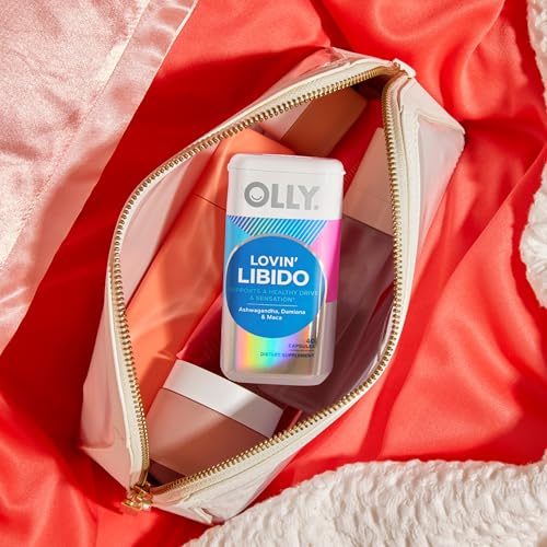 OLLY Lovin Libido Capsules, Boost Desire With Ashwagandha, Maca & Damiana, Vegetarian, Supplement for Women, 20 Day Supply - 40 Count