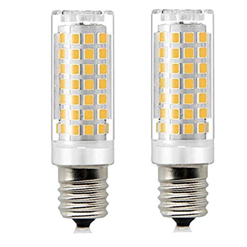 YUJIU E17 LED Microwave Oven Appliance Whirlpoo Bulb,70W Halogen Bulb Equivalent,Warm White 3000K Dimmable Ceramic Microwave Oven Light Bulb (2-Pack)