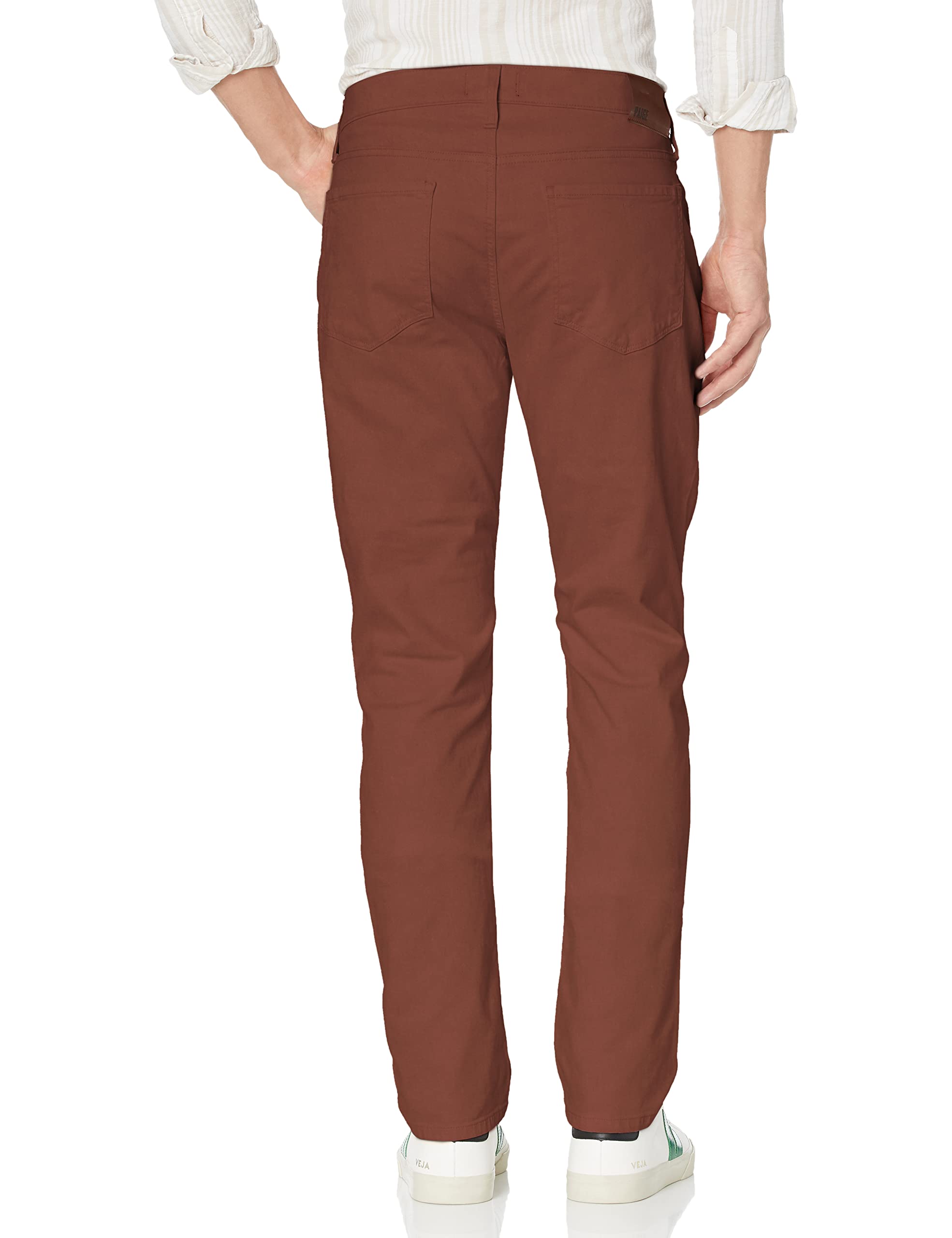 PAIGE Men's Federal Eco Twill Slim Straight Fit Pant, IRIS Mauve, 30