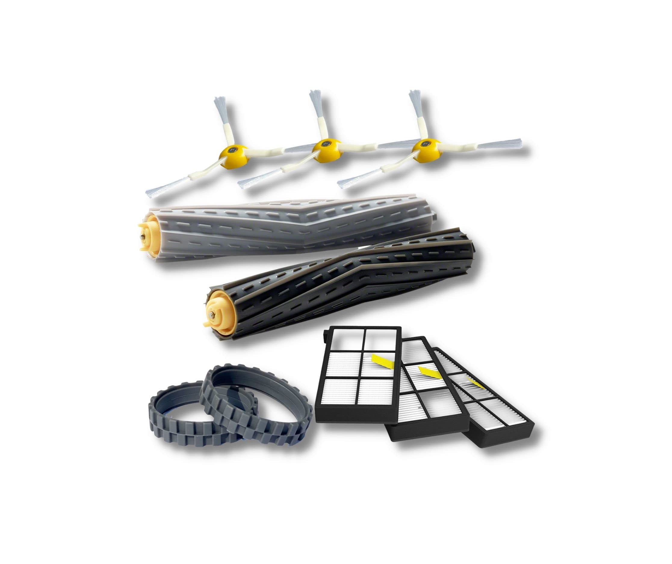 JoyBros Replacement Parts Accessories Compatible for iRobot Roomba 800 900 805 860 890 870 871 880 960 980 981 985 Wheel Tires Side Main Roller Brush Filter